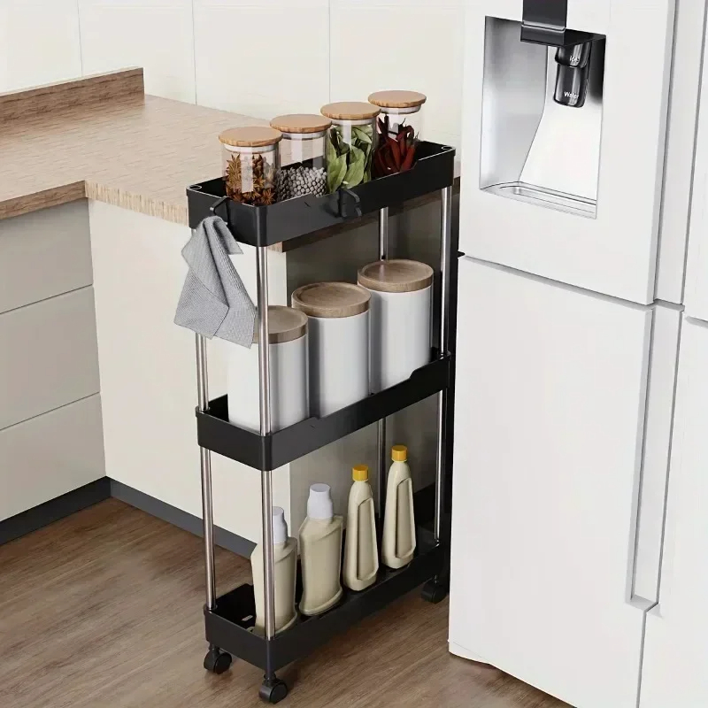 Narrow Type Multi Purpose Gap Storage Trolly Rack Multifunctional ...